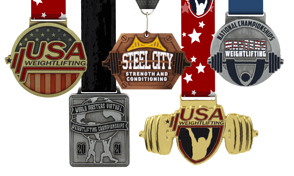Weightlifting Medals | A-1 Awards, Inc.