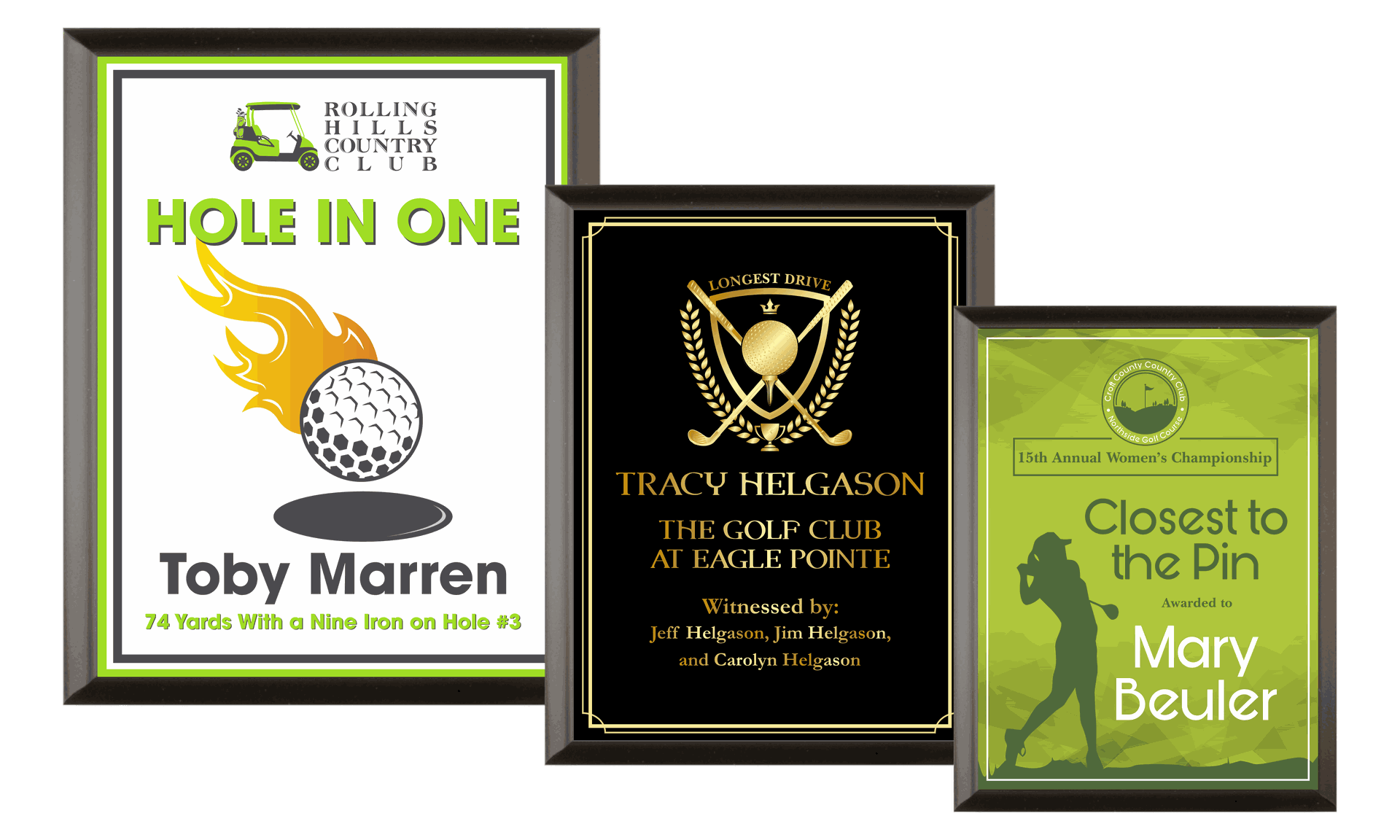 Golf Plaques | A-1 Awards, Inc.
