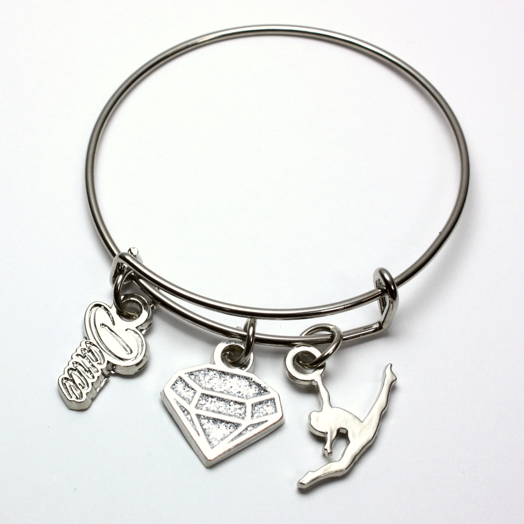 Dance Stackable Charm Bracelet [CH-112] | A-1 Awards, Inc.