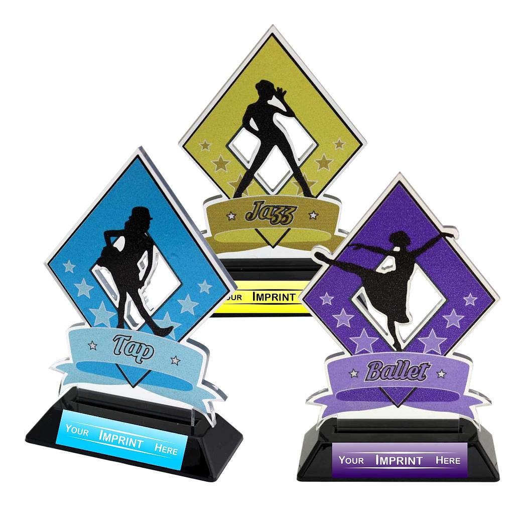 Dance Diamond Series Stock Acrylic Trophy | A-1 Awards, Inc.