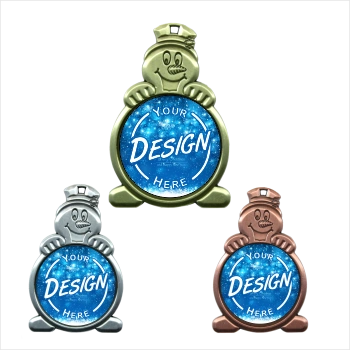 3-3/4" Snowman Insert Medal [MED-340] | A-1 Awards, Inc.