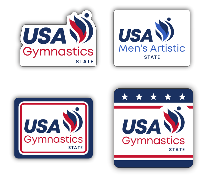 USA Gymnastics State Sticker | A-1 Awards, Inc.