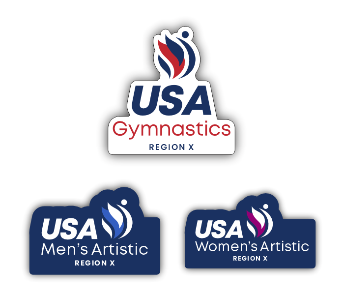 USA Gymnastics Regional Sticker | A-1 Awards, Inc.